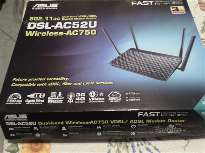 MODEM ROUTER WI-FI ASUS DSL-AC52U