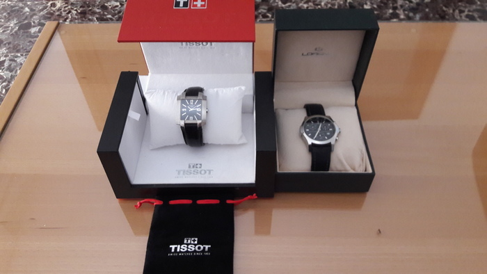 2 OROLOGI LORENZ E TISSOT CON CUSTODIA