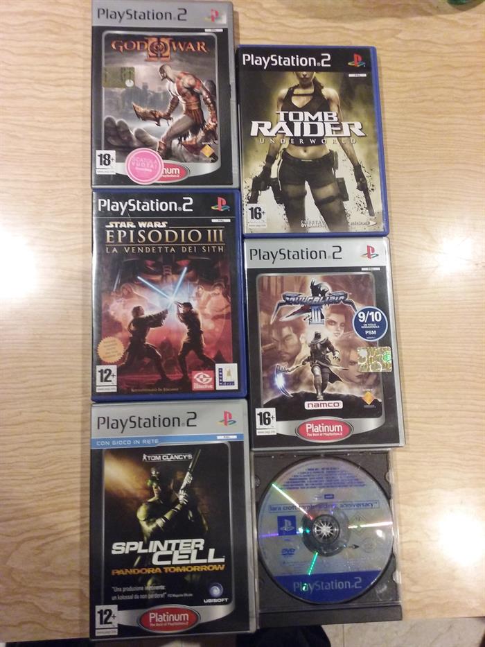 6 GIOCHI PER PS2