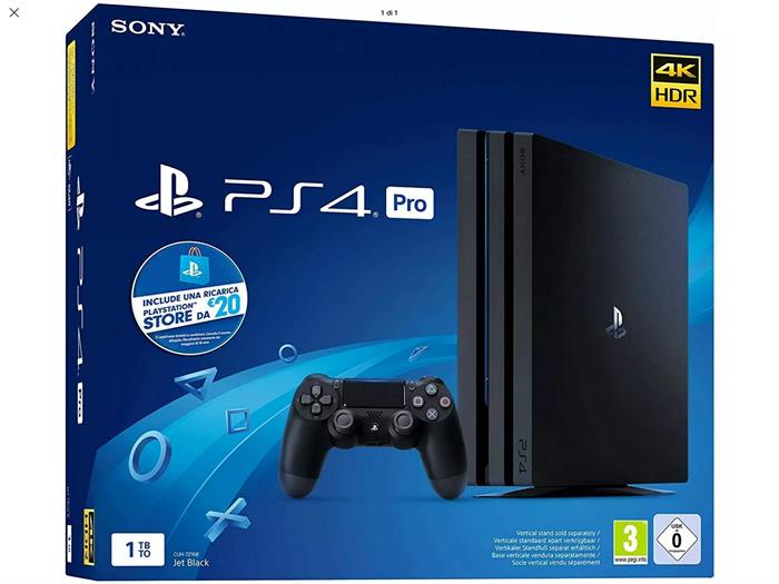 SONY PLAYSTATION 4 PRO CONSOLE 1 TB DUALSHOCK V2 NUOVA