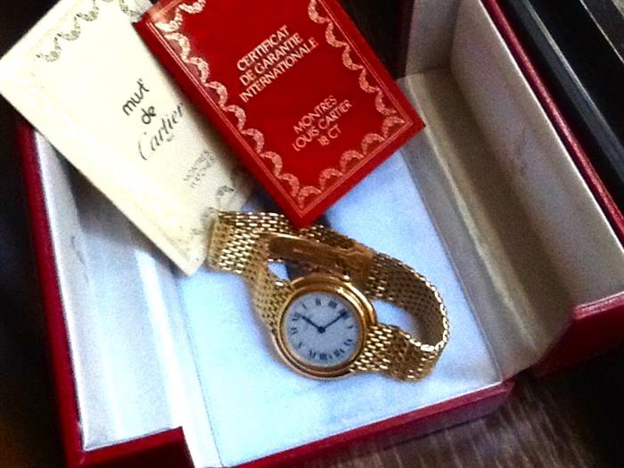 CARTIER "LOUIS CARTIER"` VINTAGE ORO ANNI 90