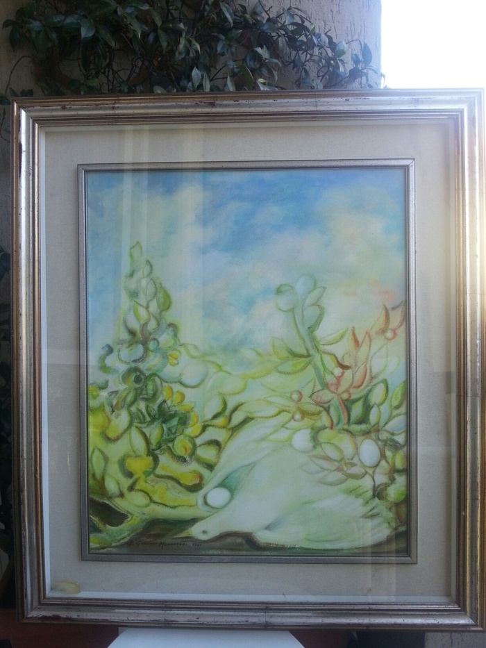 OLIO SU TELA CM 60X50, CON CORNICE CM. 85X75