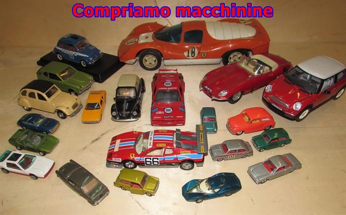 COMPRO MACCHININE DI VARIE DITTE BURAGO, POLYSTIL, MEBETOYS E ALTRE. INTERE COLLEZIONI O PEZZI SINGOLI.