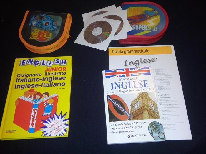 LOTTO MANUALE INGLESE CON 4 CD