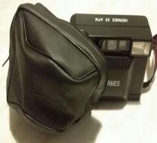 Macchina fotografica vintage Hermes 35 AFM testata nuova con custodia nera