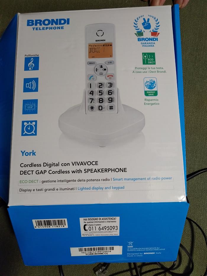 TELEFONO CORDLESS BRONDI