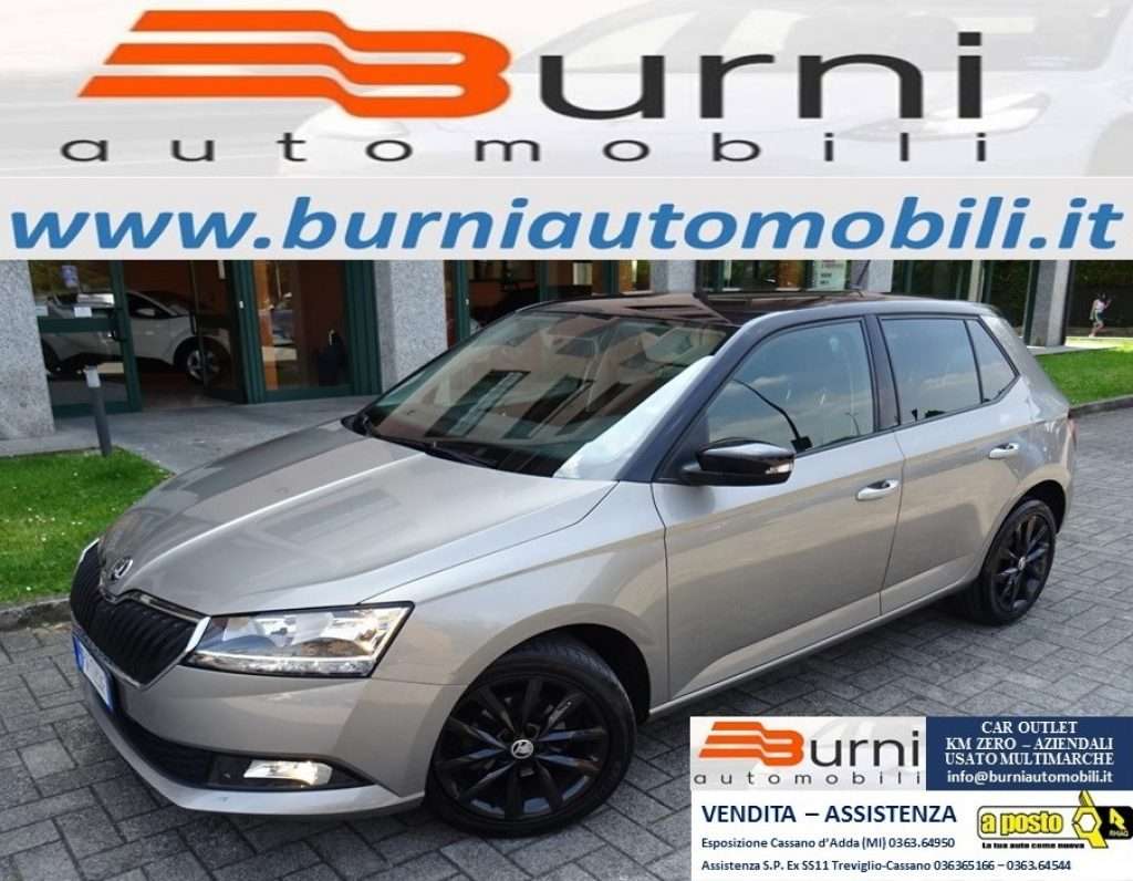 Skoda Fabia1.0 MPI 60 CV Twin Color Nero OK PER NEOPATENTATI