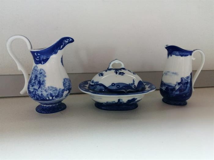 MINIATURE BROCCHE E PORTAVIVANDE MARCA TOGNANA BLUE COLLECTION