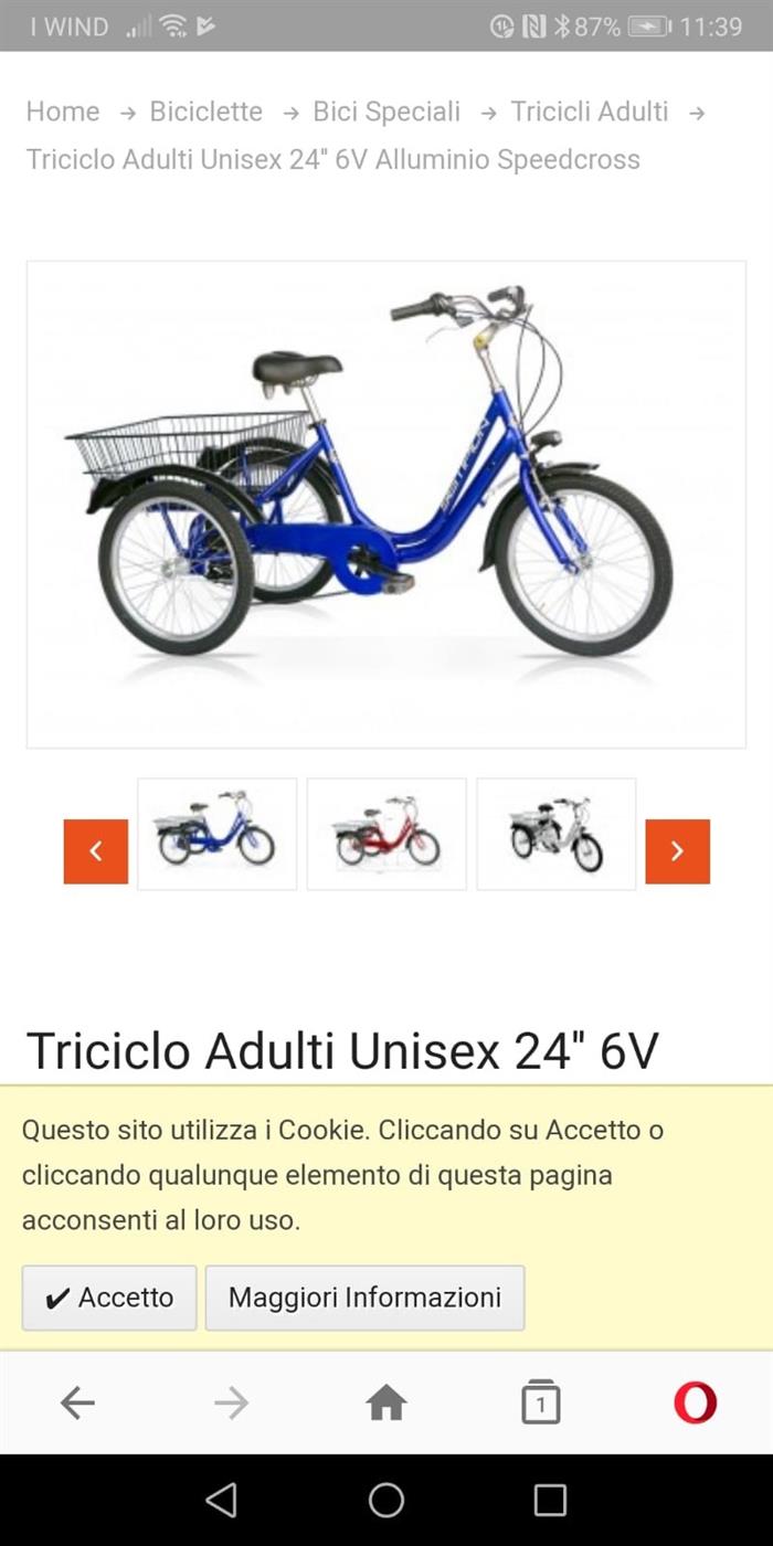 TRICICLO - BICI ADULTI IN ALLUMINIO