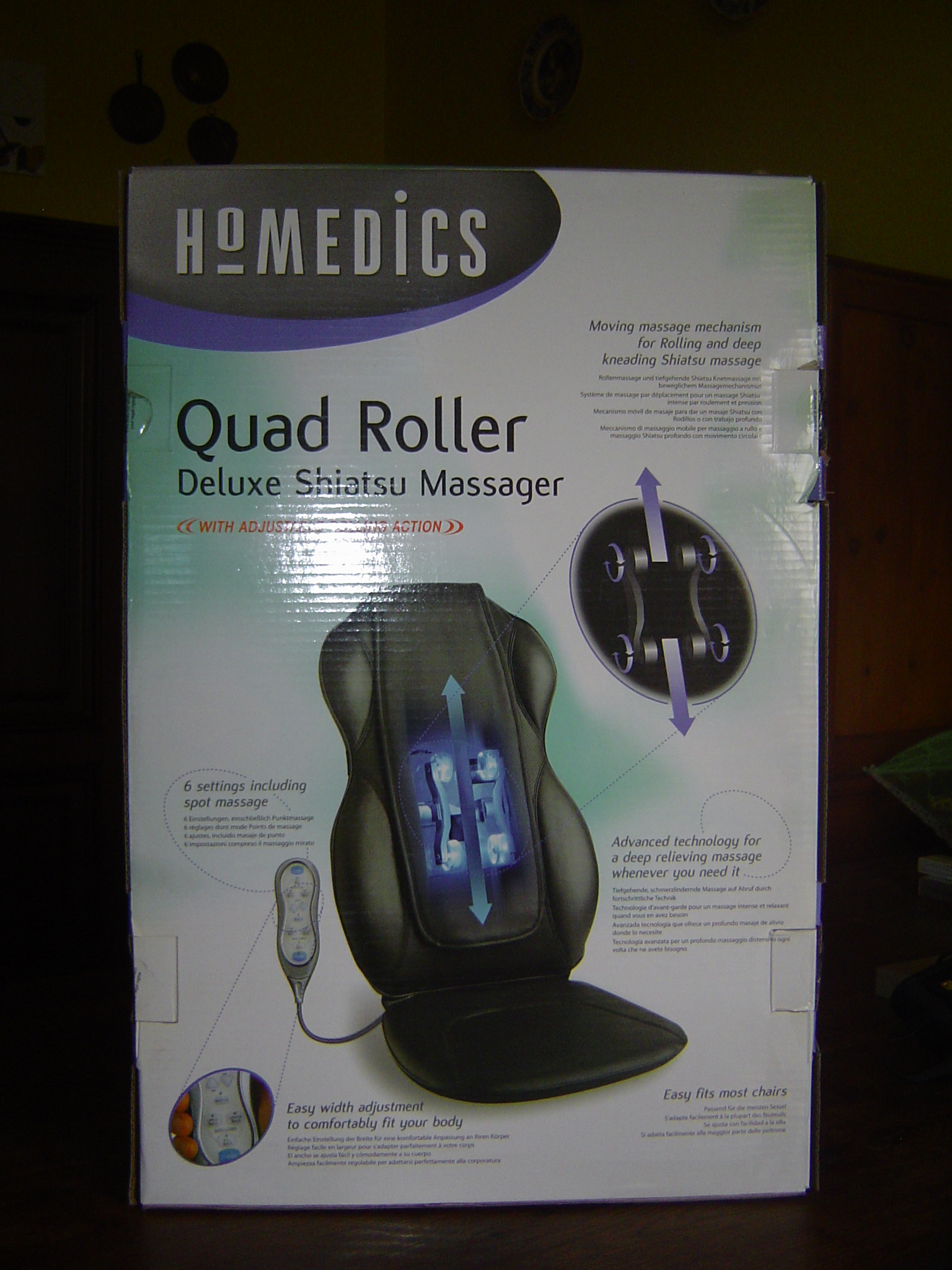 SCHIENALE HOMEDICS MASSAGGIATORE SHIATSU QUAD-ROLLER