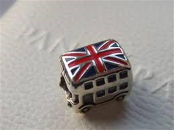 PANDORA CHARM ORIGINALE UNION JACK BUS