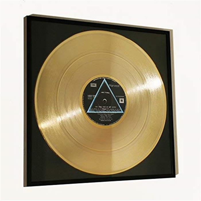 DISC'O'CLOCK PINK FLOYD - THE DARK SIDE OF THE MOON: CORNICE CON DISCO D'ORO