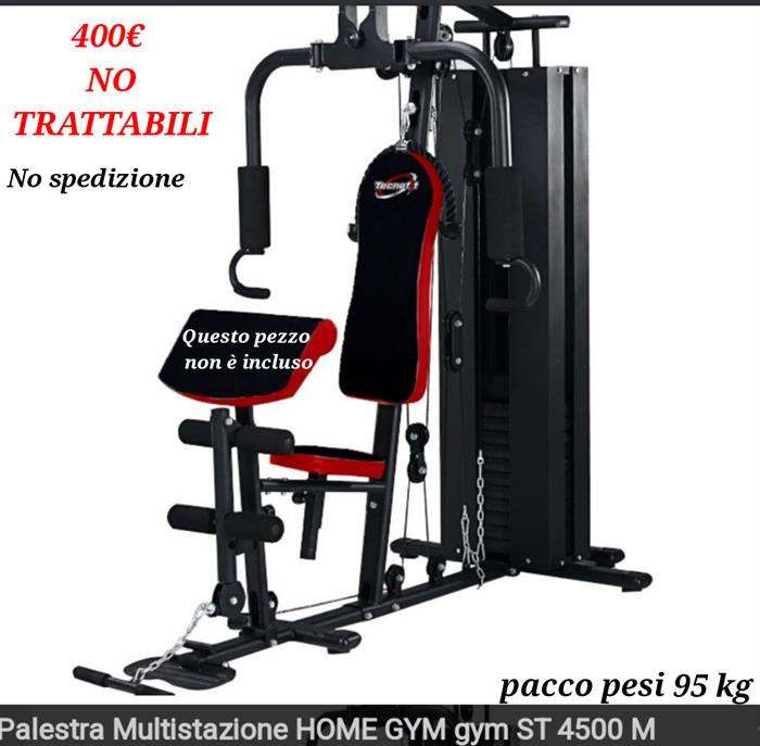 PALESTRA MULTISTAZIONE HOME GYM GYM ST 4500 M CON 95 KG PACCO PESI