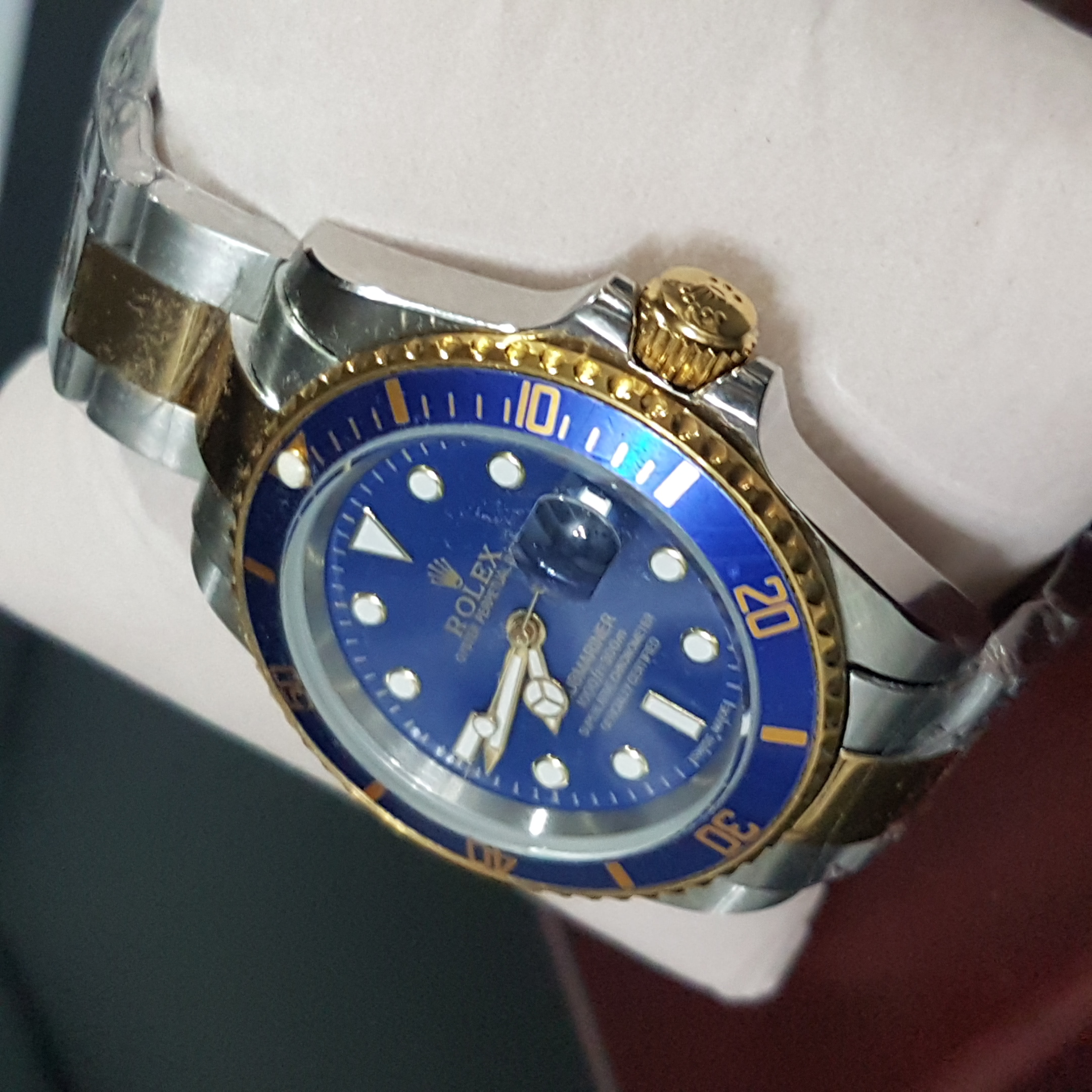 SUBMARINER ORO E ACCIAO VETRO ZAFFIRO