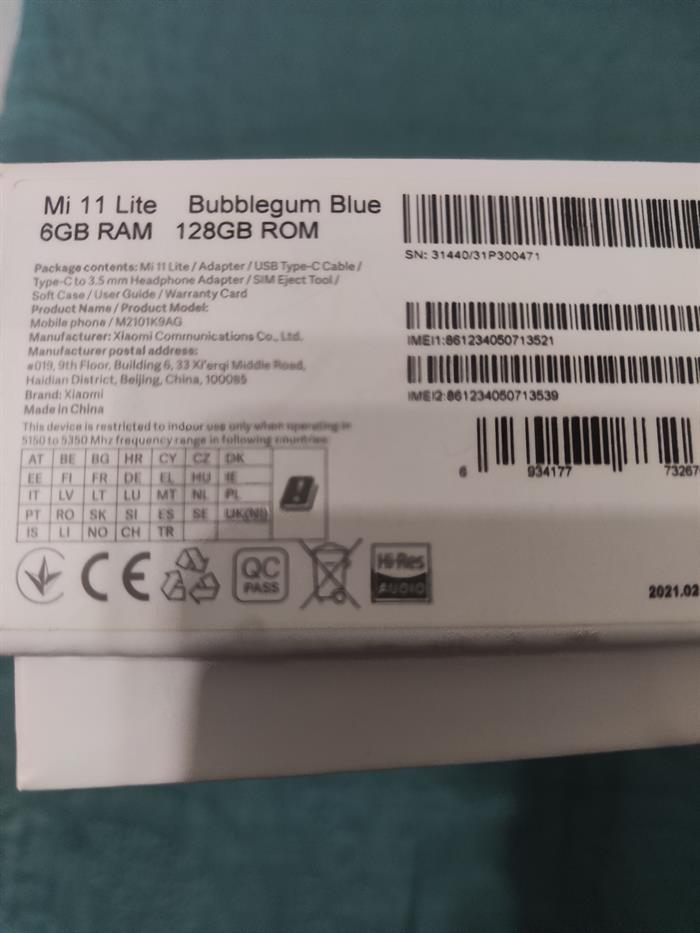 XIAOMI 11 LITE BLU