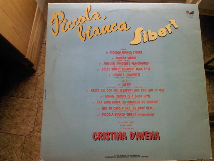 PICCOLA BIANCA SIBERT - LP 33 GIRI - CRISTINA D`AVENA - OTTIME CONDIZIONI - 1987