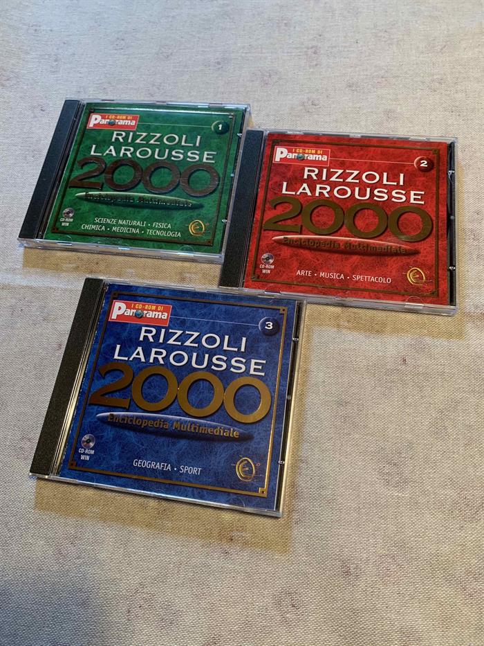 CD ROM ENCICLOPEDIA RIZZOLI LAROUSSE 2000