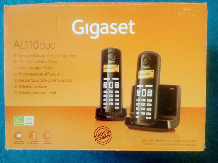 CORDLESS GIGASET DUO NERI