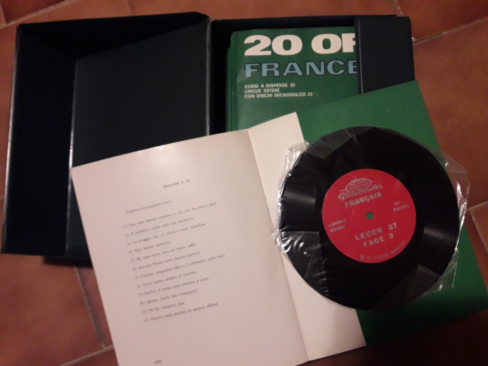 CORSO DI LINGUA FRANCESE SU DISCHI IN VINILE