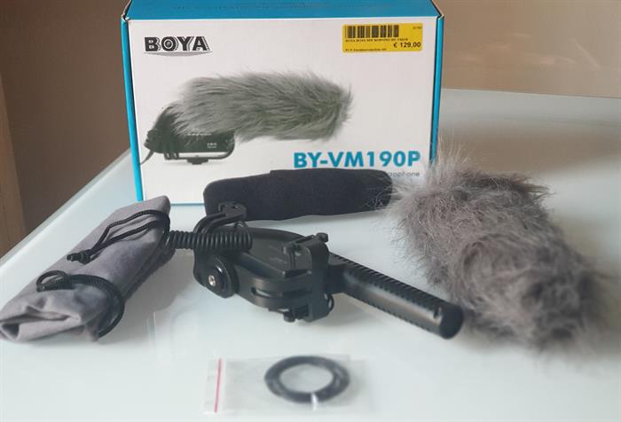 MICROFONO PER DSLR MIRRORLES E CAM. BOYA BY-VM190P