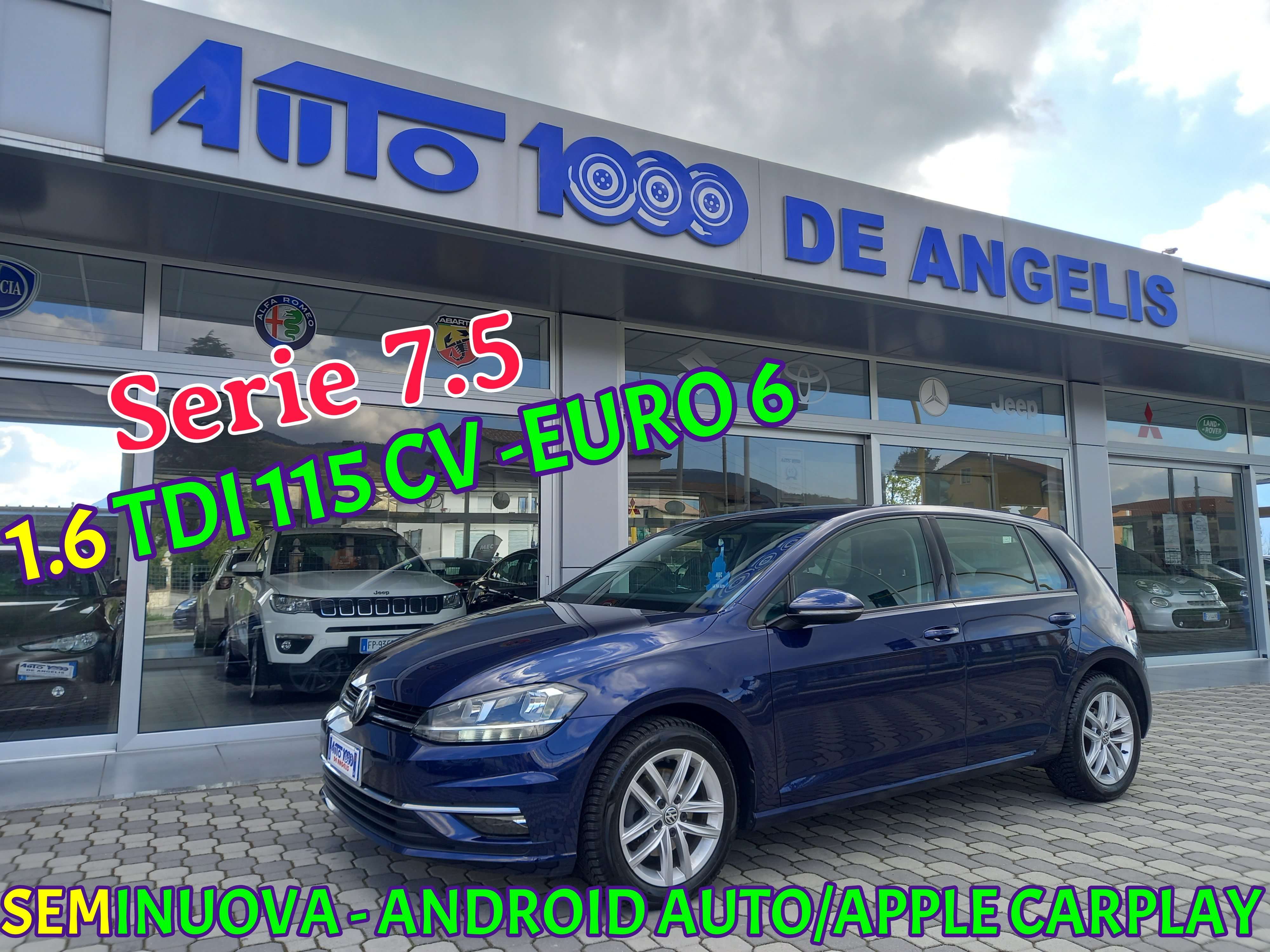 Volkswagen Golf7.5 1.6 TDI 115 CV EURO 6 ANDROID AUTO/APPLE CAR