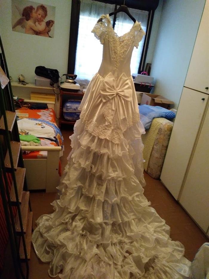 ABITO DA SPOSA BIANCO TAGLIA 42