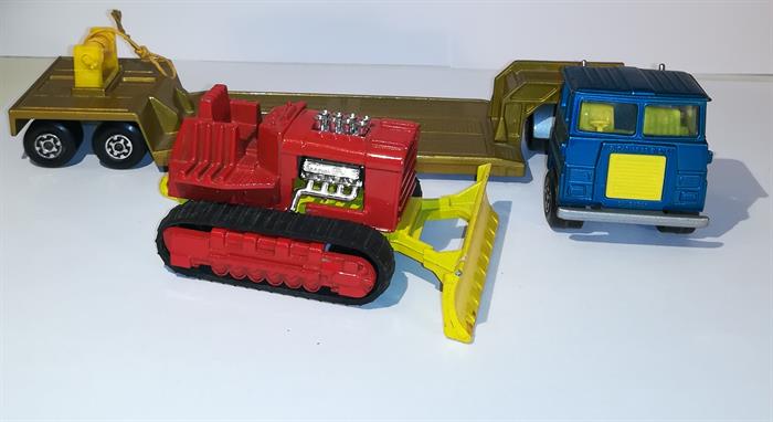 MATCHBOX SUPERKINGS: SCAMMEL TRACTOR / LOW LOADER K-23 / SUPER BULLDOZER K-17