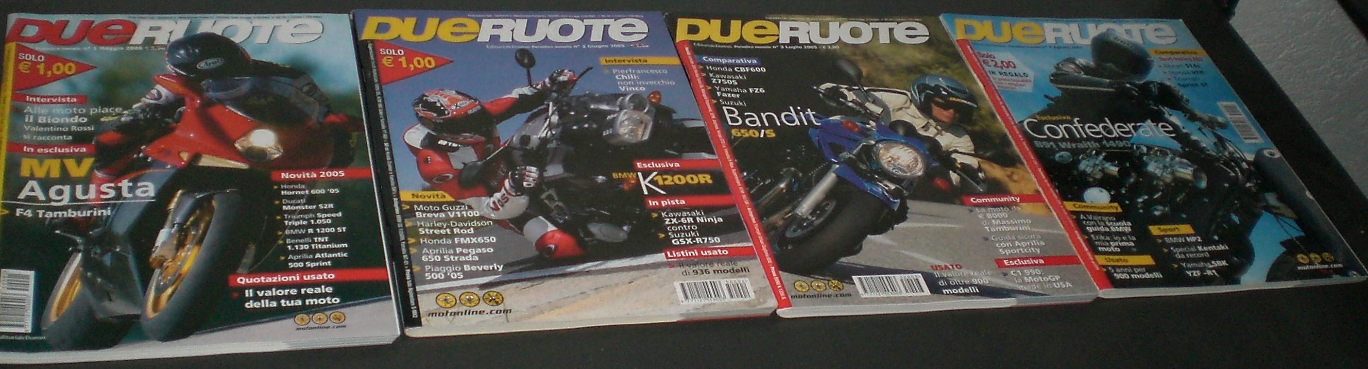 RIVISTA "DUERUOTE", FASCICOLI VARI