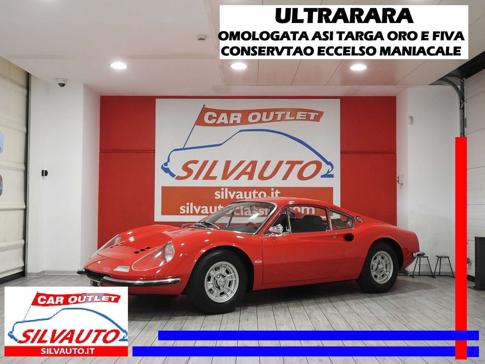 Ferrari 246206 DINO GT - OMOLOGATA ASI – ULTRARARA (1969)