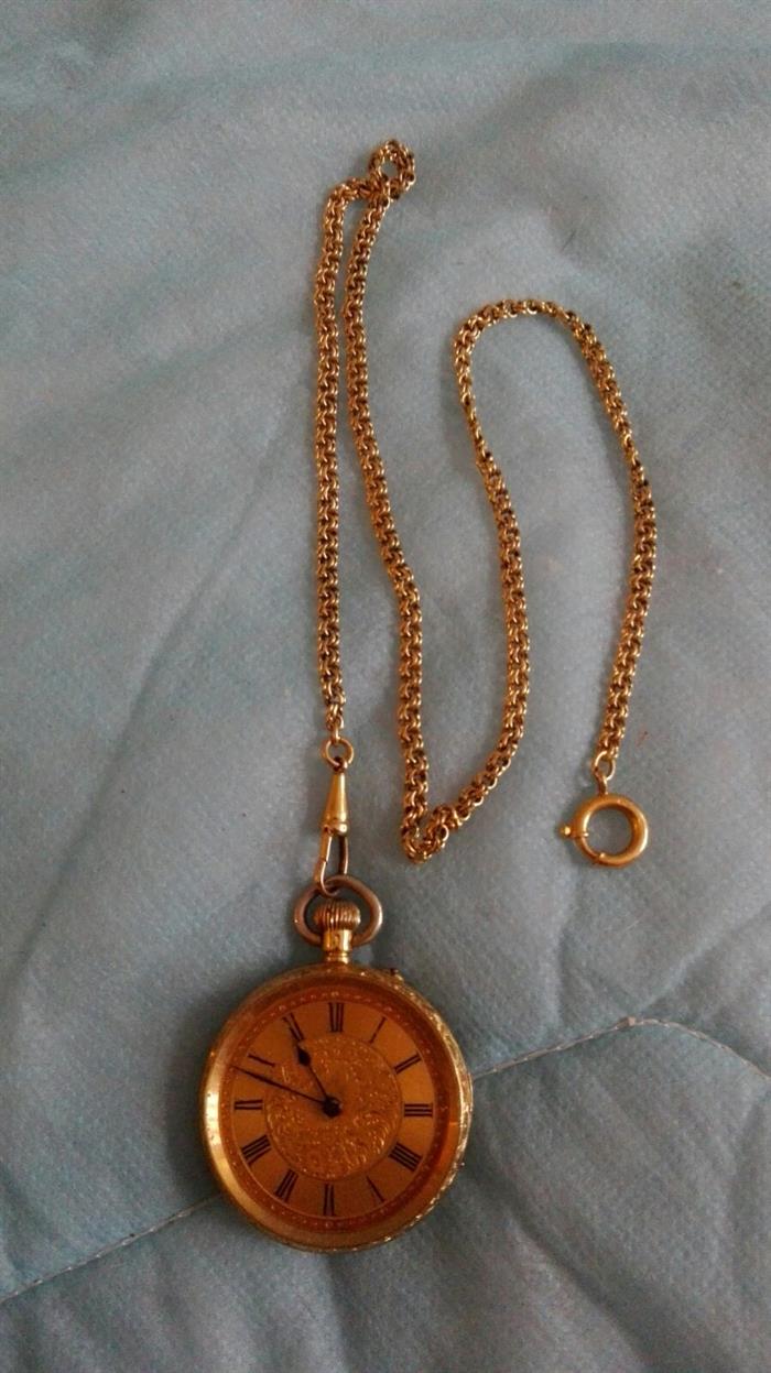 OROLOGIO DA TASCA IN ORO 18K