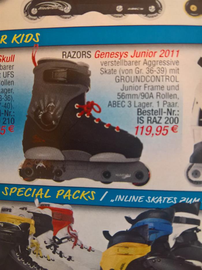 GRIND ROLLER DELLA RAZORS JUNIOR