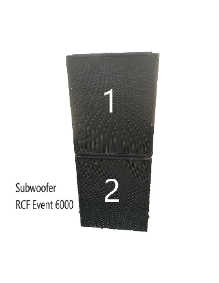 2 SUBWOOFER RCF EVENT6000