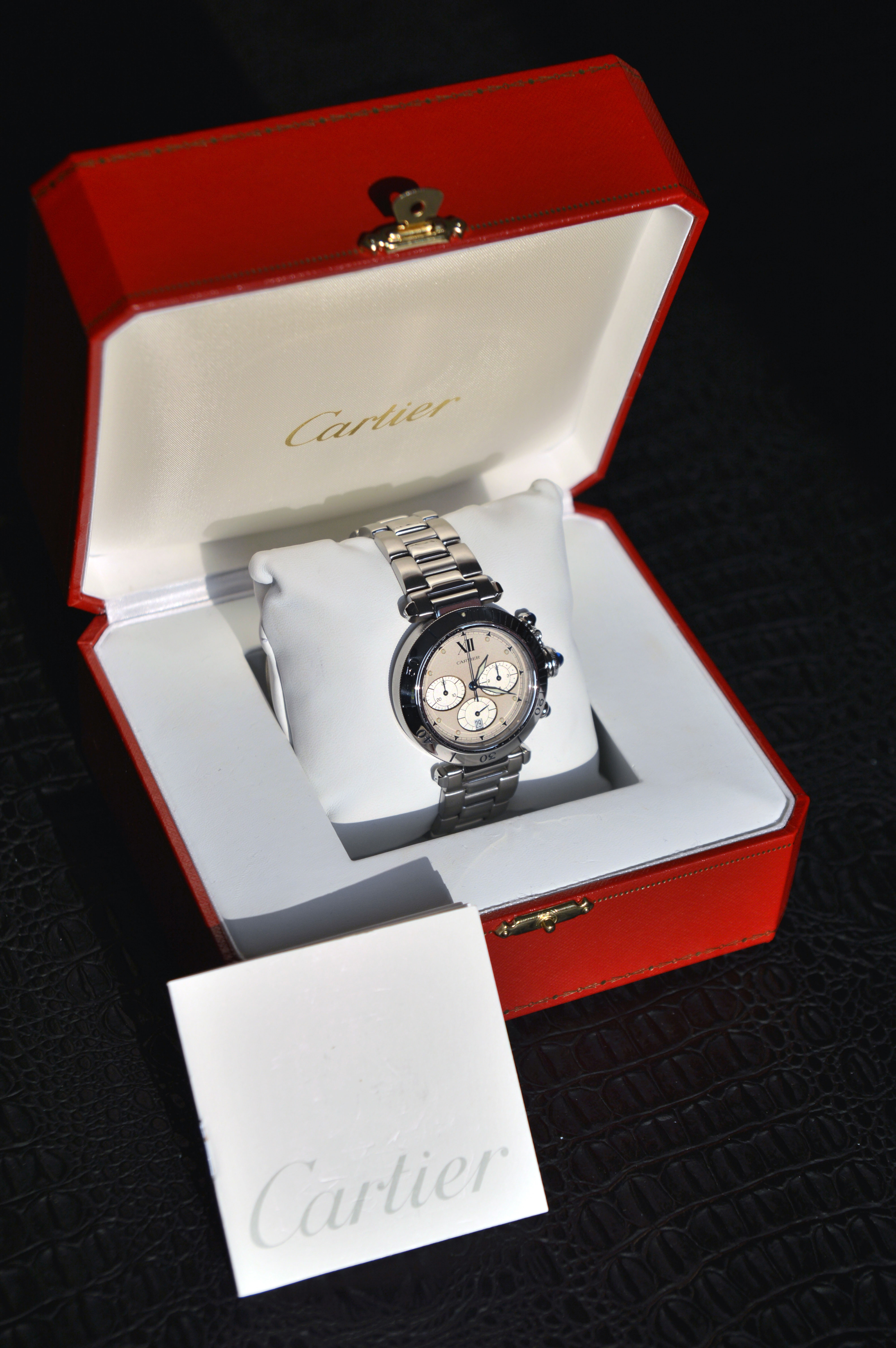 CARTIER PASHA CHRONO IBRIDO 1998, 38 MM