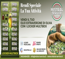 Distributore Automatico olio extravergine d'oliva Locker Multibox 24H