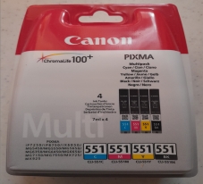 Cartucce Canon Pixma Originali 550 xl e 551 Cromolife 100 