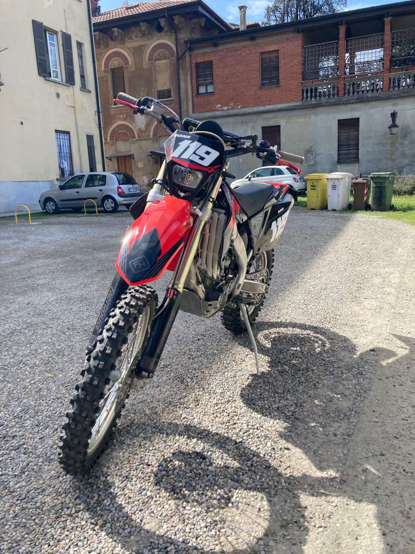 Honda CRF 250cross targato