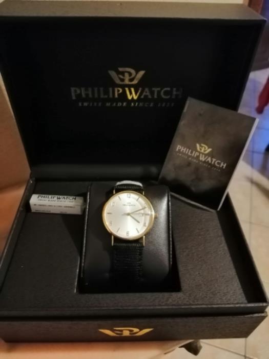 OROLOGIO PHILIP WATCH CAPSULETTE ORO 18K OVERSIZE 40MM