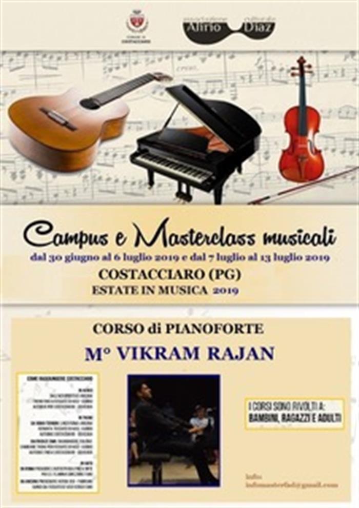 PIANO MASTERCLASS OF VIKRAM RAJAN COSTACCIARO (PG)