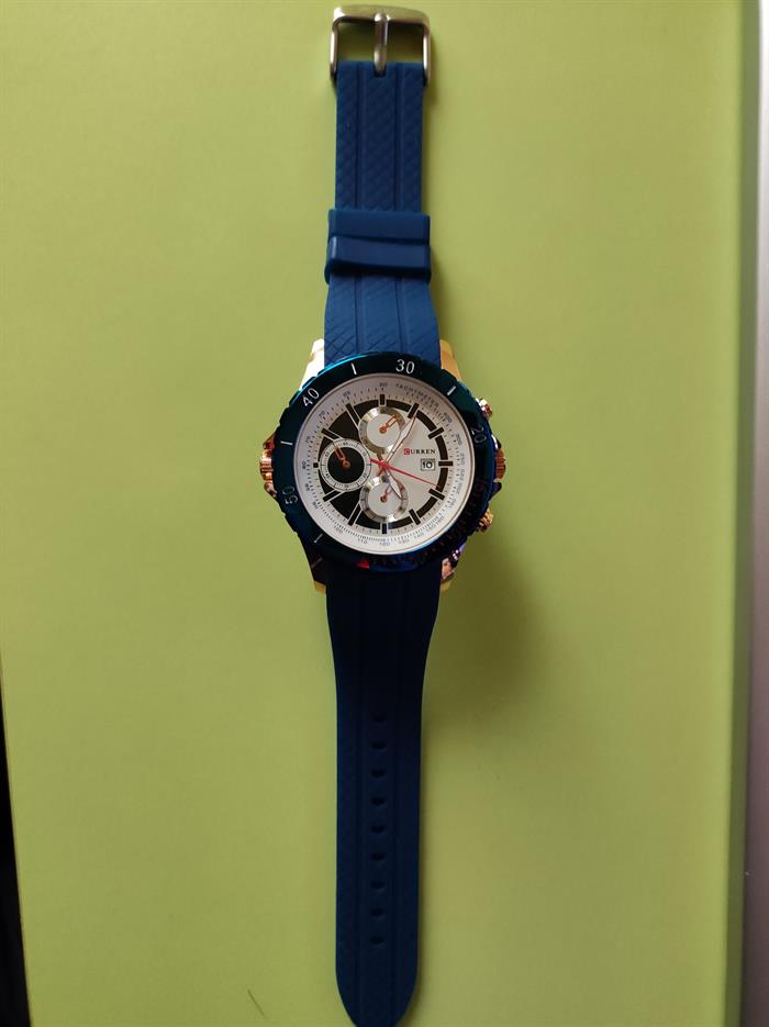 OROLOGIO AL QUARZO DA UOMO CURREN 8143 - BLU