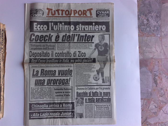 UDINESE – ZICO GIORNALE QUOTIDIANO 1983