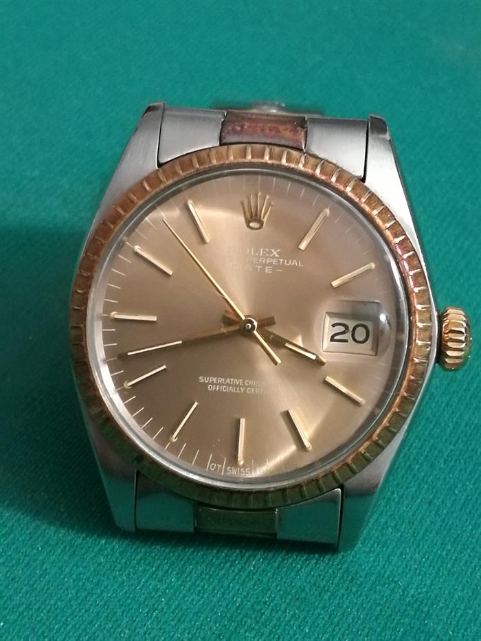 ROLEX OYSTER PERPETUAL DATE ACCIAIO E ORO