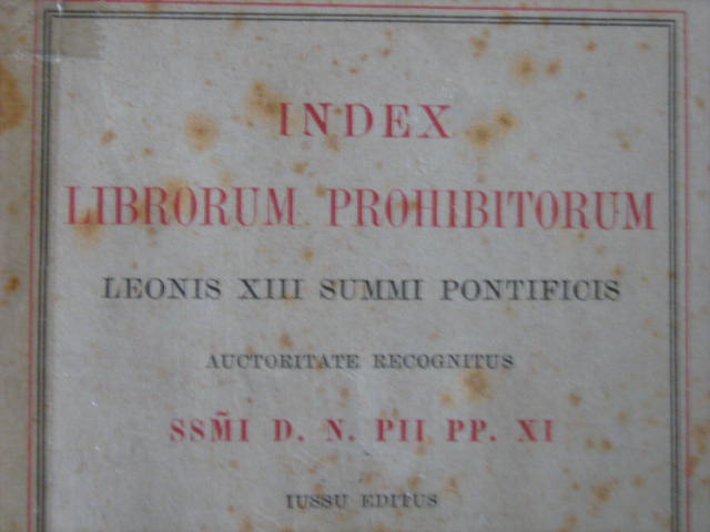 INDEX LIBRORUM PROHIBITORUM