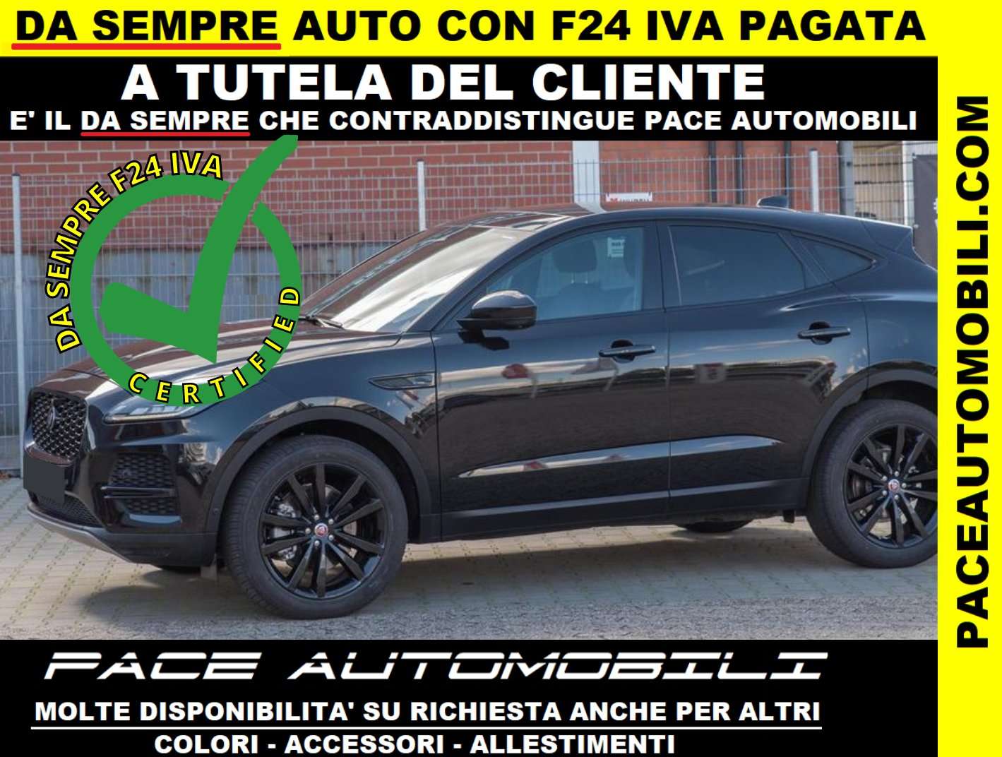 Jaguar E-PaceD165 CERCHI 20" RDYNAMIC R-DYNAMIC LED TETTO AWD