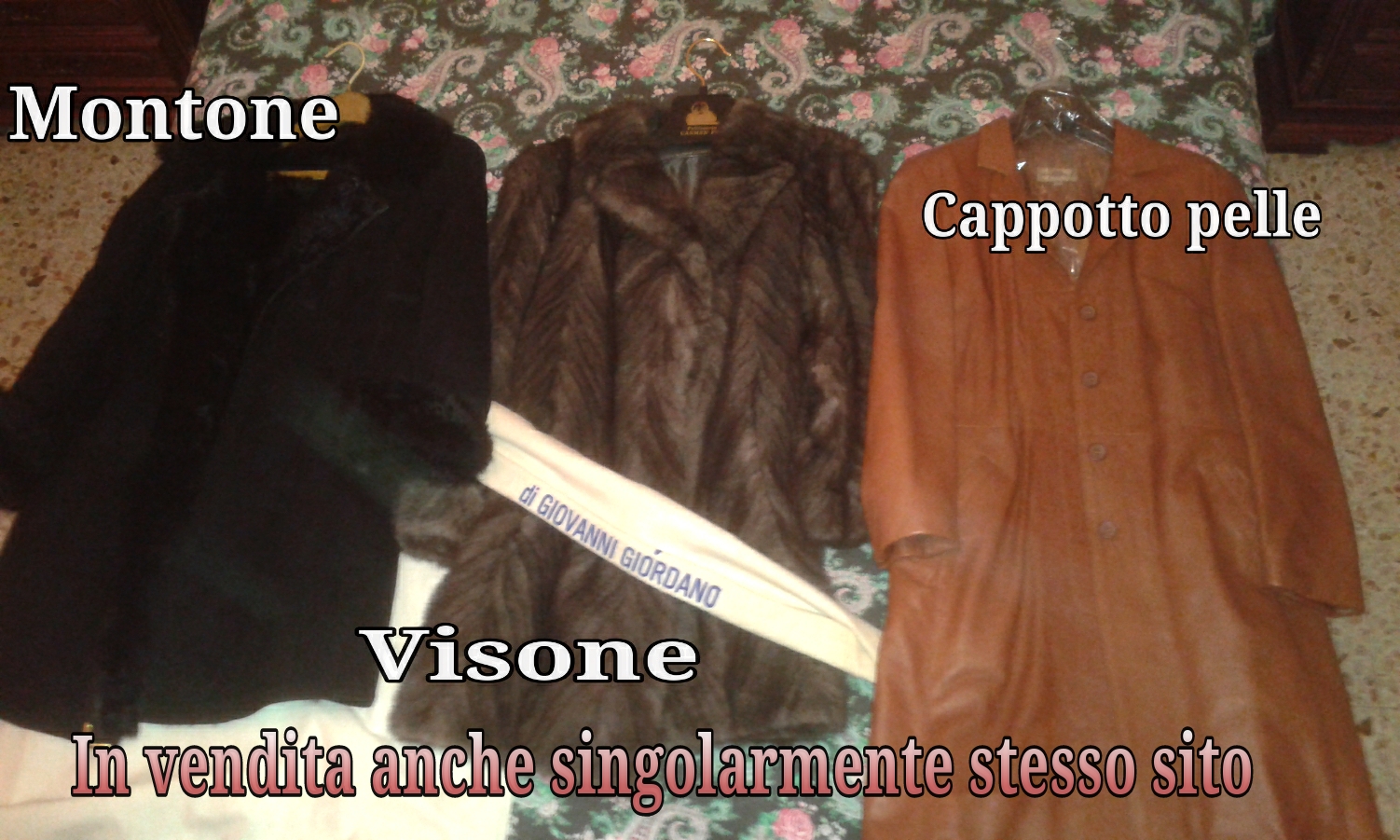 SET: CAPPOTTO PELLE, VISONE, MONTONE