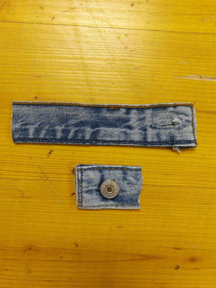 JEANS LEVIS USATO ACCESSORI ABBIGLIAMENTO VINTAGE LEVI’S OCCHIELLO E BOTTONE CINTA