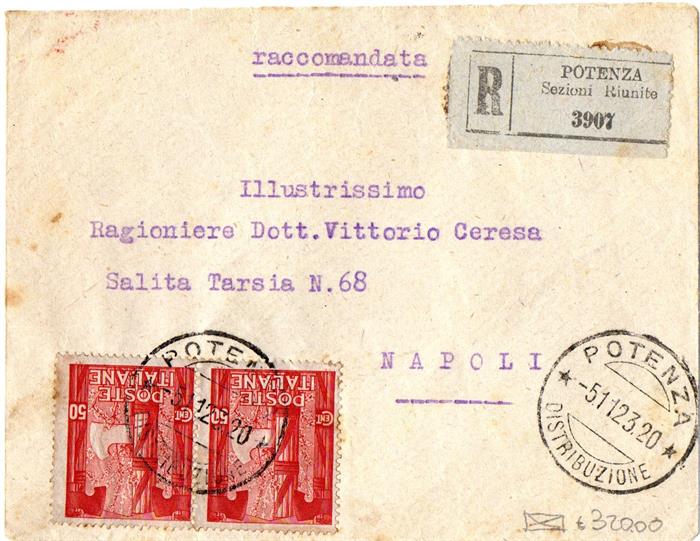 STORIA POSTALE REGNO D` ITALIA 1923