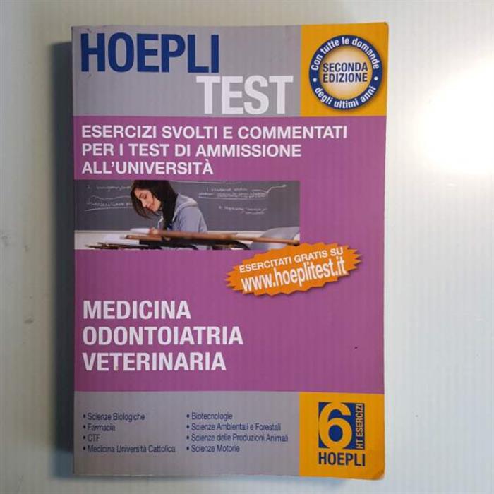 HOEPLI TEST MEDICINA ODONTOIATRA VETERINARIA