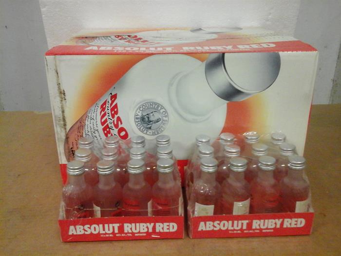 MIGNON VODKA ABSOLUT RUBY RED