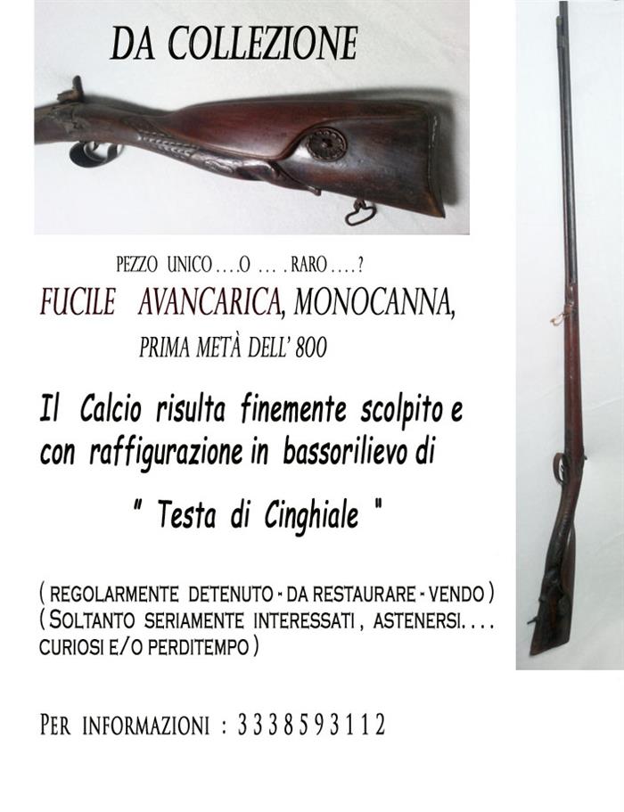 ANTICO FUCILE AVANCARICA