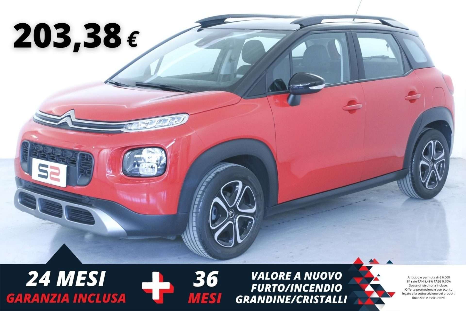 Citroen C3 AircrossPureTech 82 Feel/CLIMA AUTOMATICO/FARI DIURNI LED